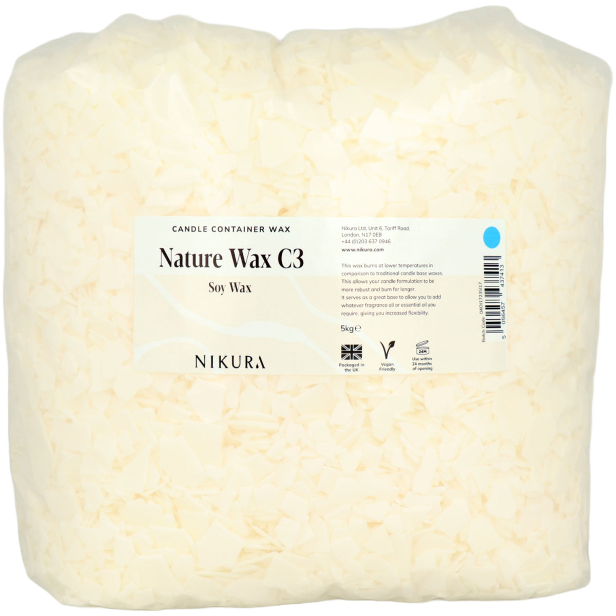 Nature Wax C3 Soy Wax | Candle Container Wax | Nikura