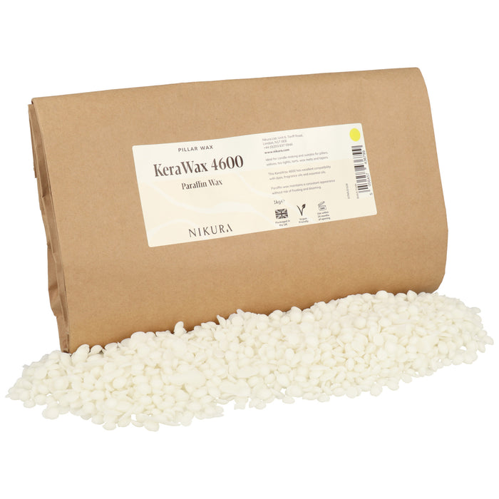 KeraWax Paraffin 4600 | Pillar & Wax Melts | 1kg | Nikura