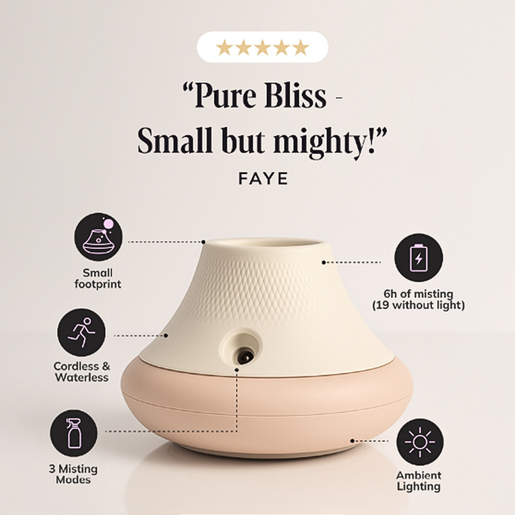 Misti Portable Waterless Diffuser | Nikura