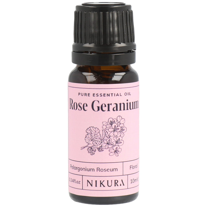 Rose Geranium Essential Oil | 100% Pure | Nikura